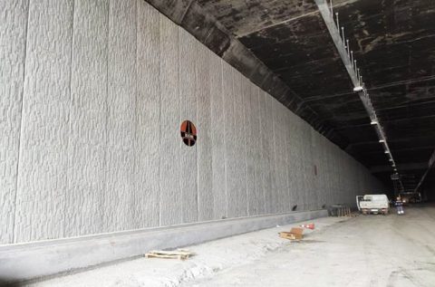Precast Concrete Panels for Pile Coating/ Highway Underpass - Geotech ...